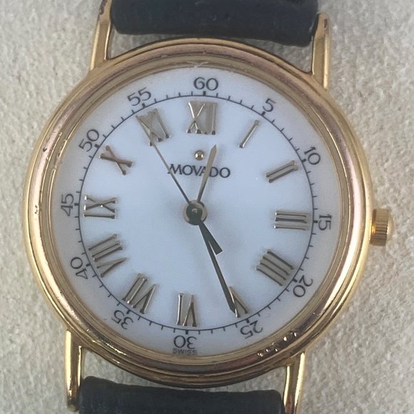 Movado | Accessories | Vintage Movado Gold Dot Watch 8k Gold Plating ...